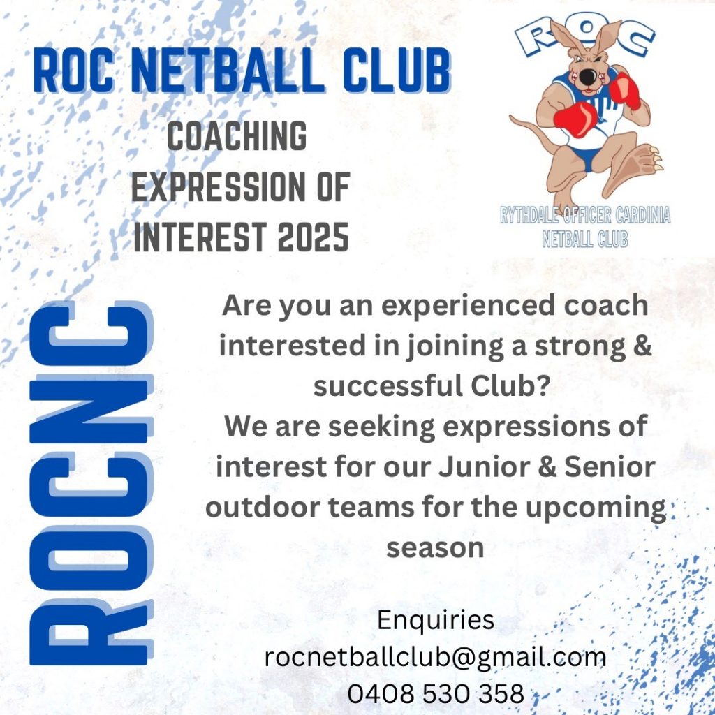 Volunteers and Coaching – Outer East Football Netball